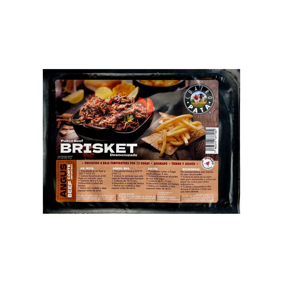 Pulled Beef Brisket Angus - Cuatropata